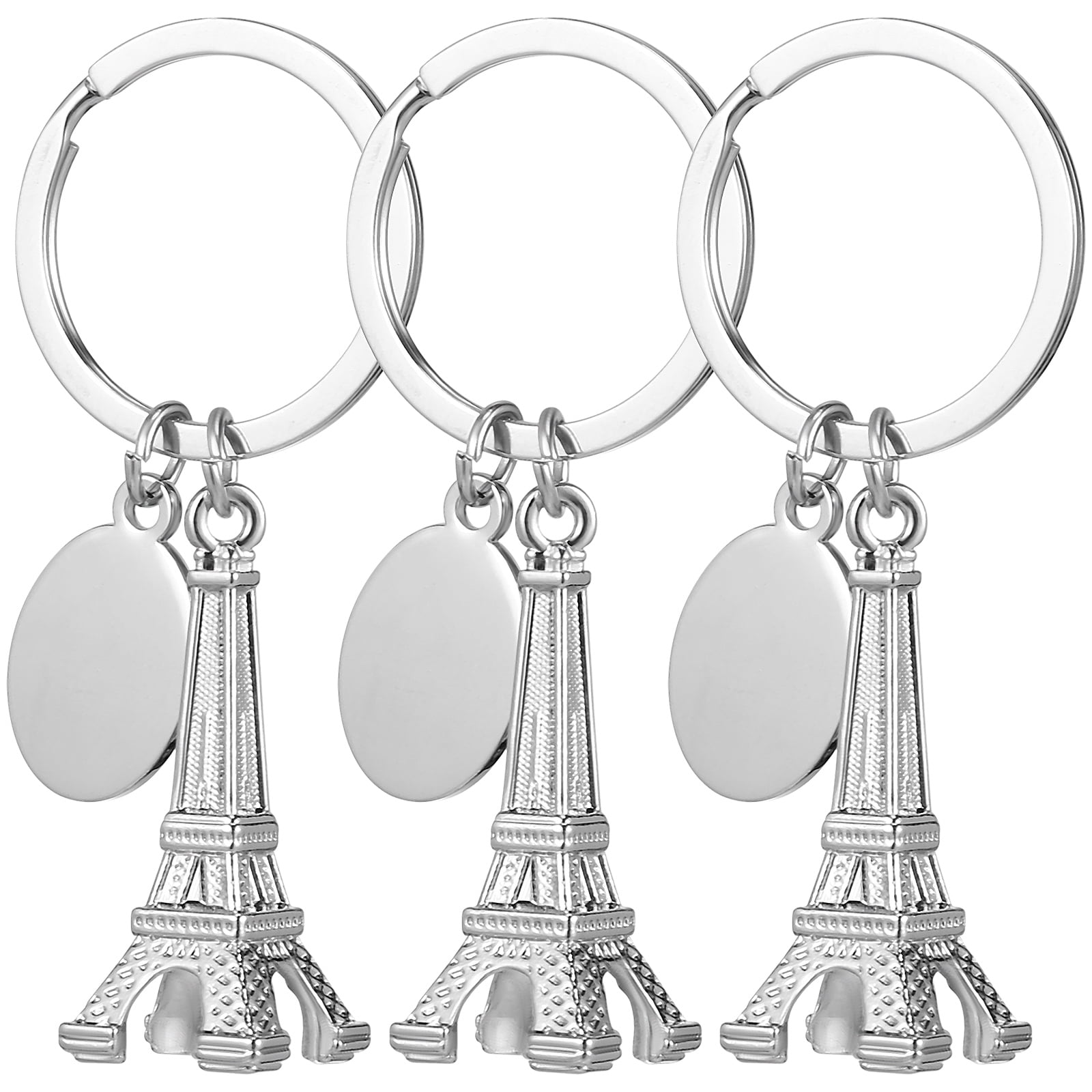 unbranded 3 Pcs Key Ring Carabiner Eiffel Tower Model Keychain Eiffel ...
