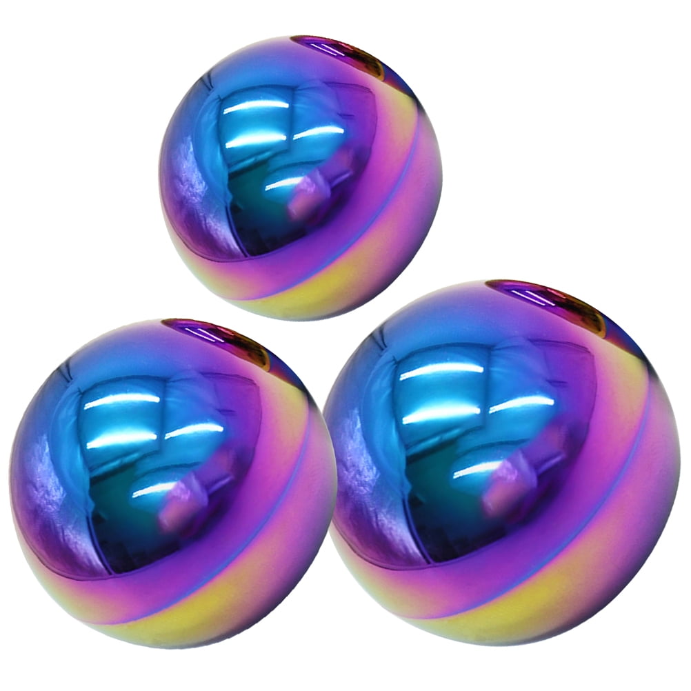 unbranded 3 Pcs Holographic Balls Garden Sphere Garden Reflective Ball ...