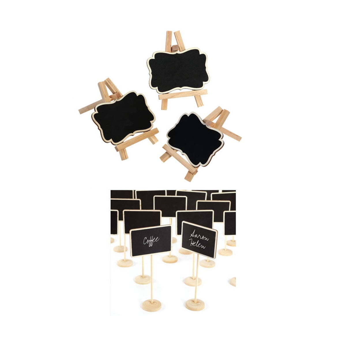 Framed Chalkboard Place Cards with Easel for Decoration 3 Pieces Multi ...