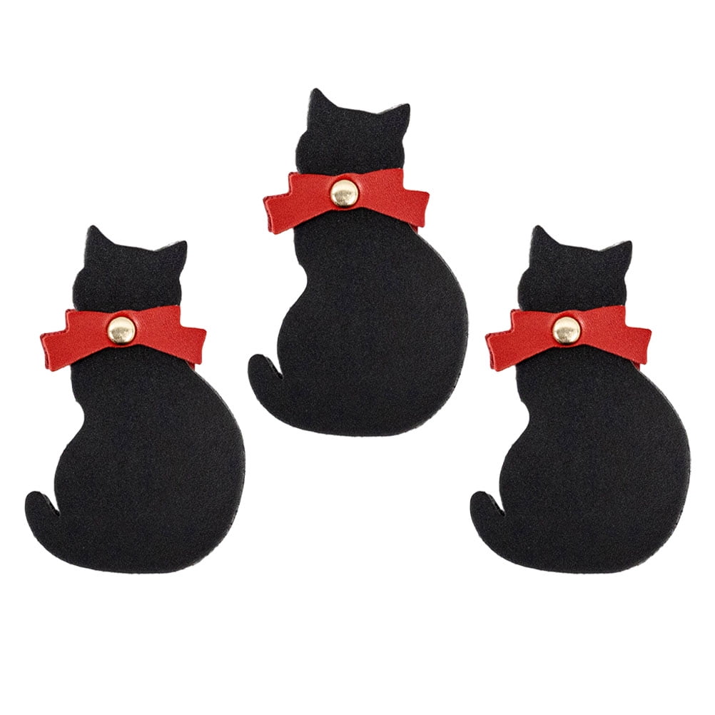 unbranded 3 Pcs Little Black Cat Bookmark Bookmarks Magnetic Stickers ...