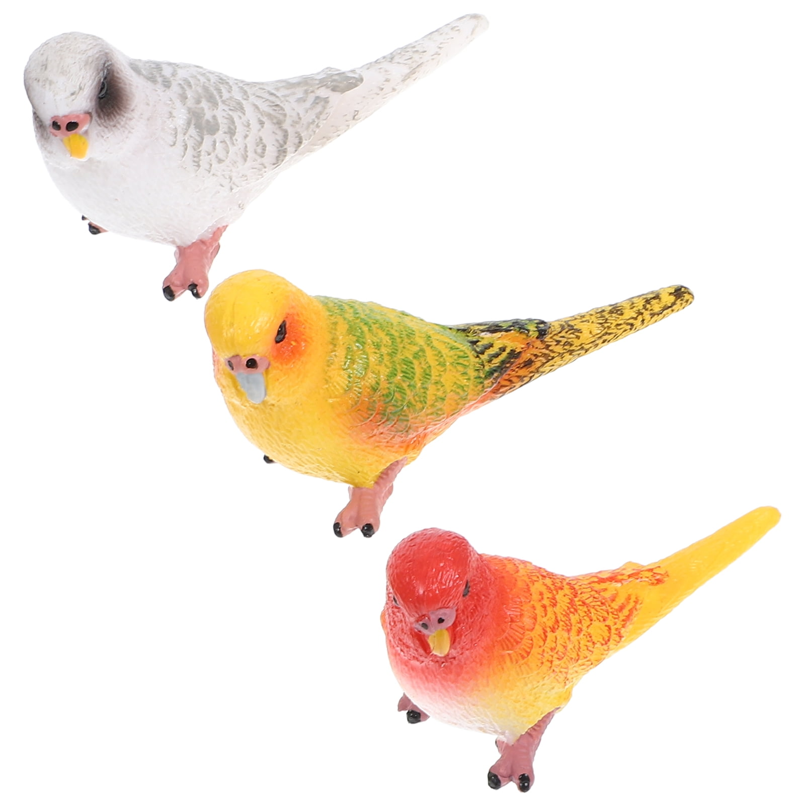 unbranded 3 Pcs Parakeet Stuffed Animal Sun Conure Plush Fake Birds ...