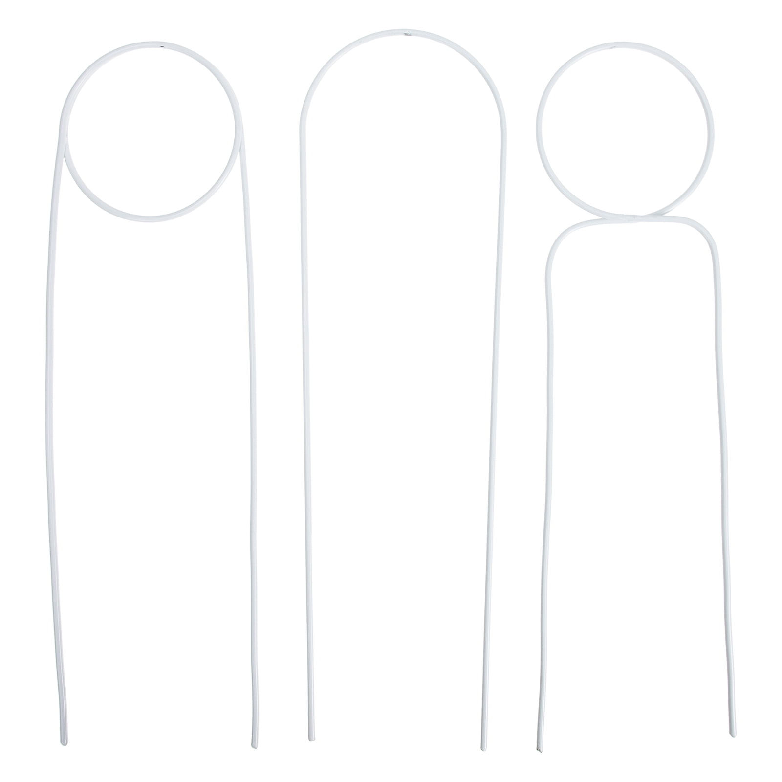 unbranded 3 Pcs Plant Climbing Frame Root Pruning Pots Plants Fin White ...