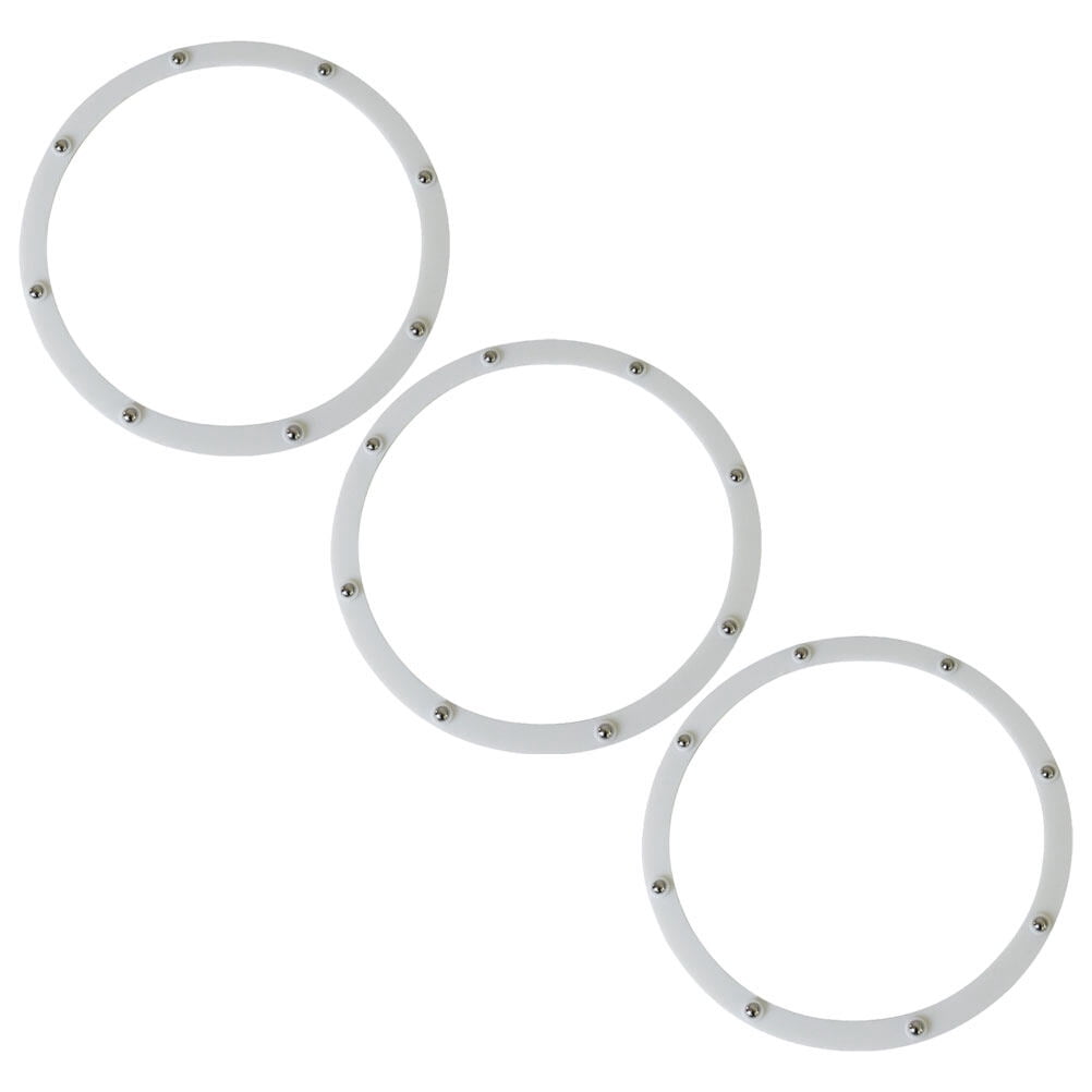 unbranded 3 Pcs Rack Steel Ball Turntable Ring Multi-function Tray 17 ...