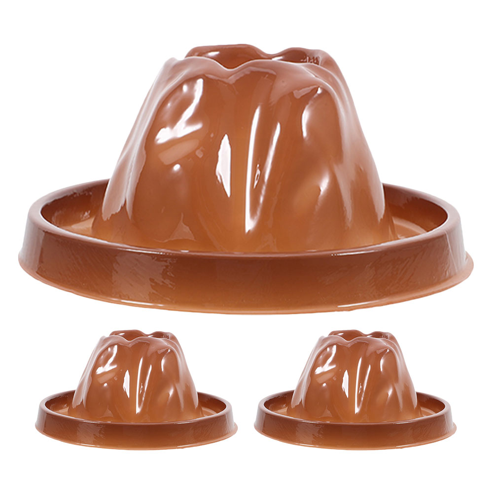 unbranded 3 Pcs Volcano Cake Topper Toy Gecko Climbing Hamster Toys ...