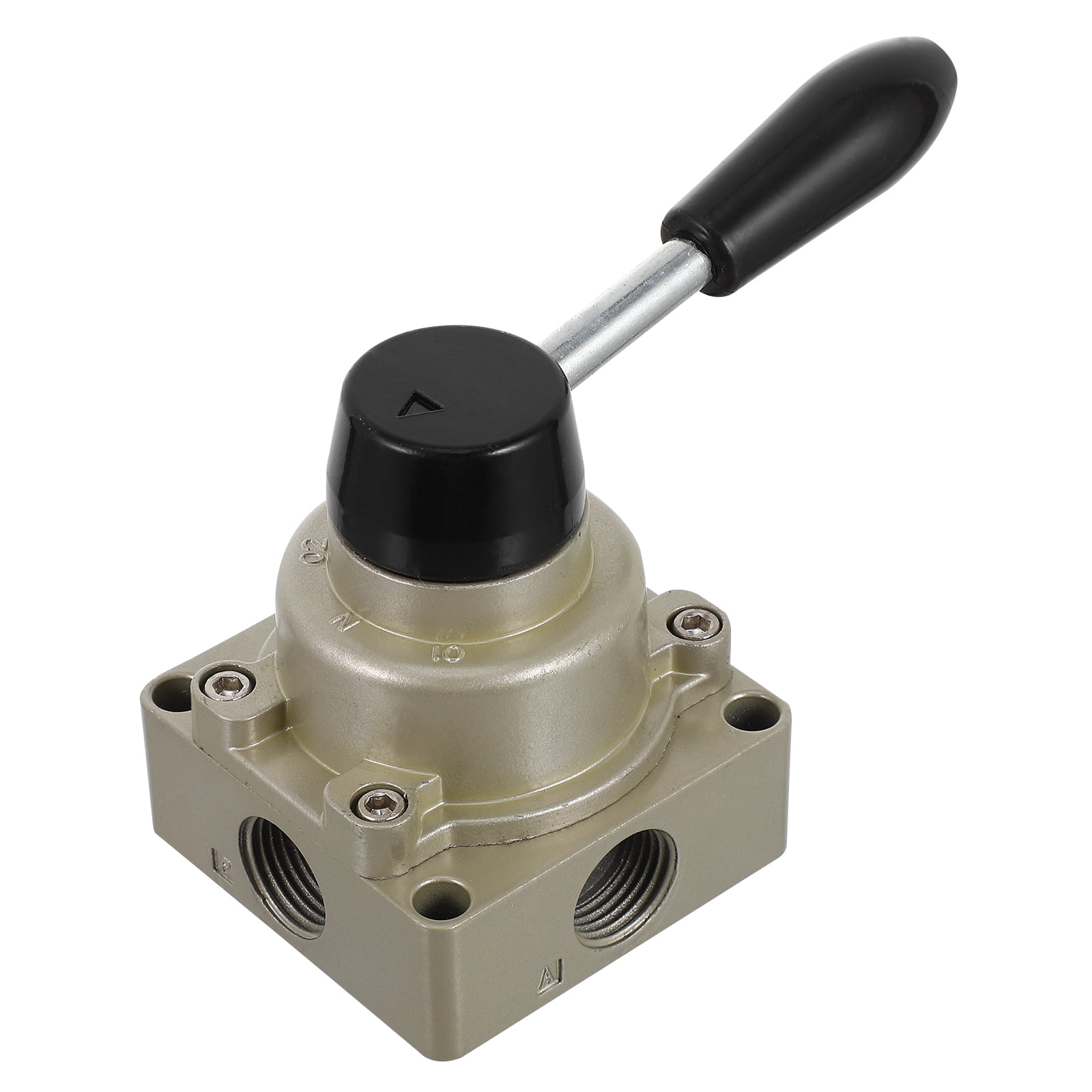 Rotary Lever Hand Valves Air Flow Control Valves 3 Position 4 Way Hand ...