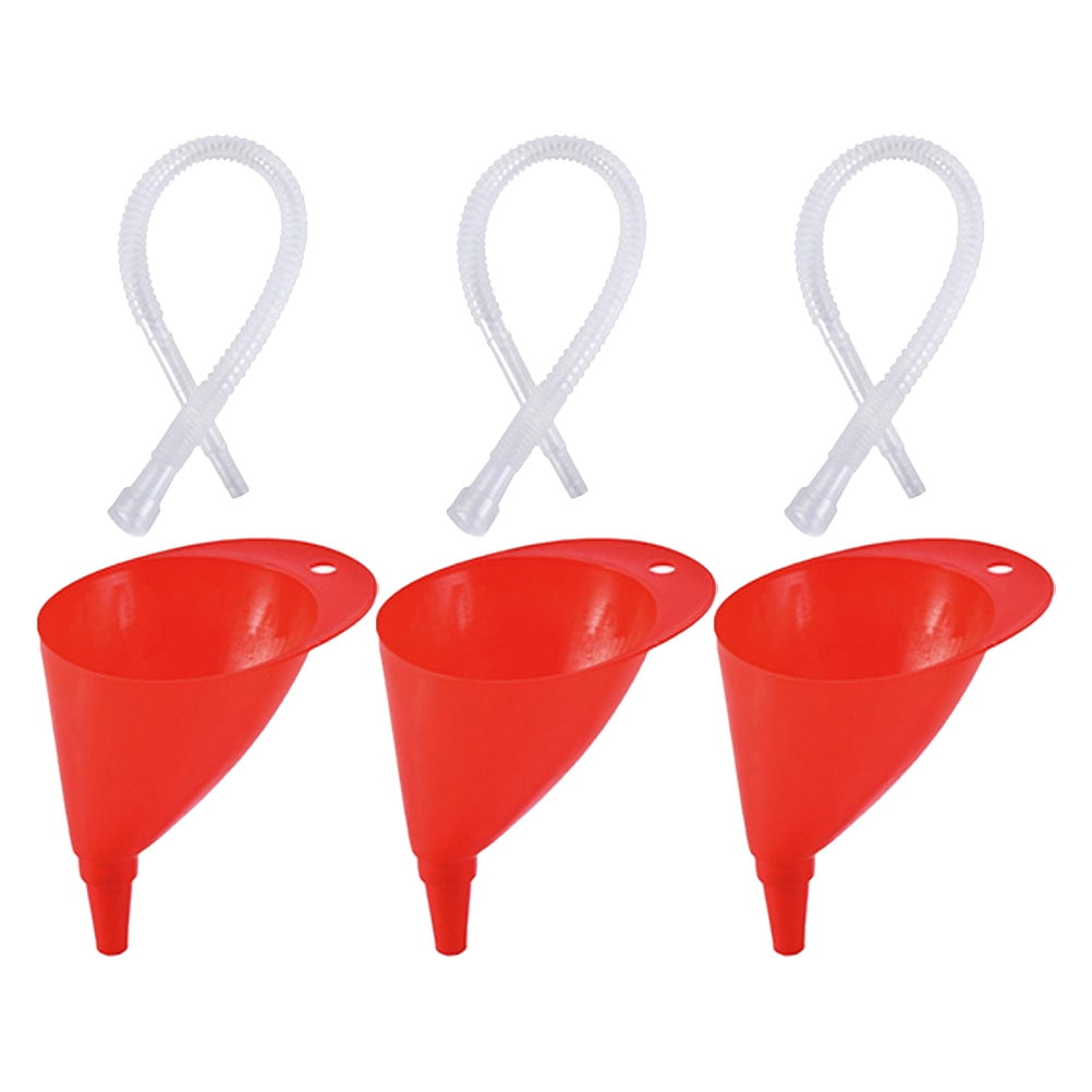 unbranded 3 Sets Long Flexible Funnel with Hose for Easy Pouring for ...