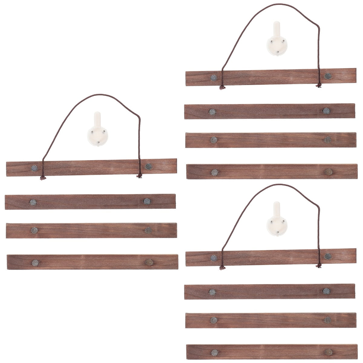 unbranded 3 Sets Magnetic Poster Frame Hanger Wood Painting Poster ...