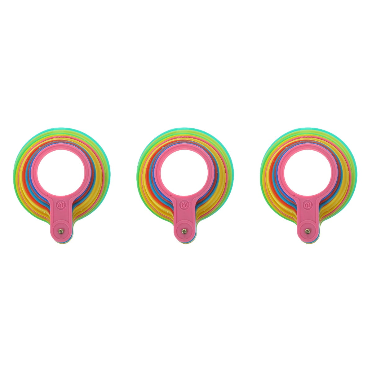 unbranded 3 Sets of Plastic Fruits Measurement Lap Diameter Measuring ...