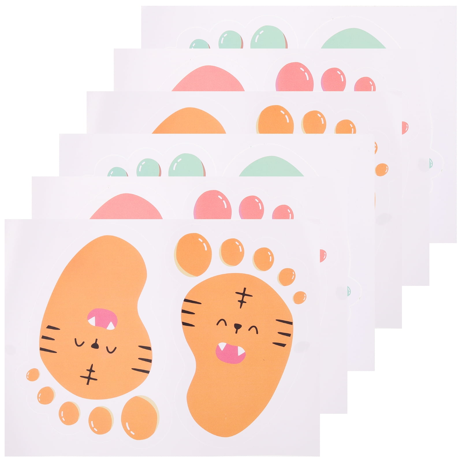 unbranded 30 Pairs PVC Floor Stickers Kids Floor Stickers Lovely ...