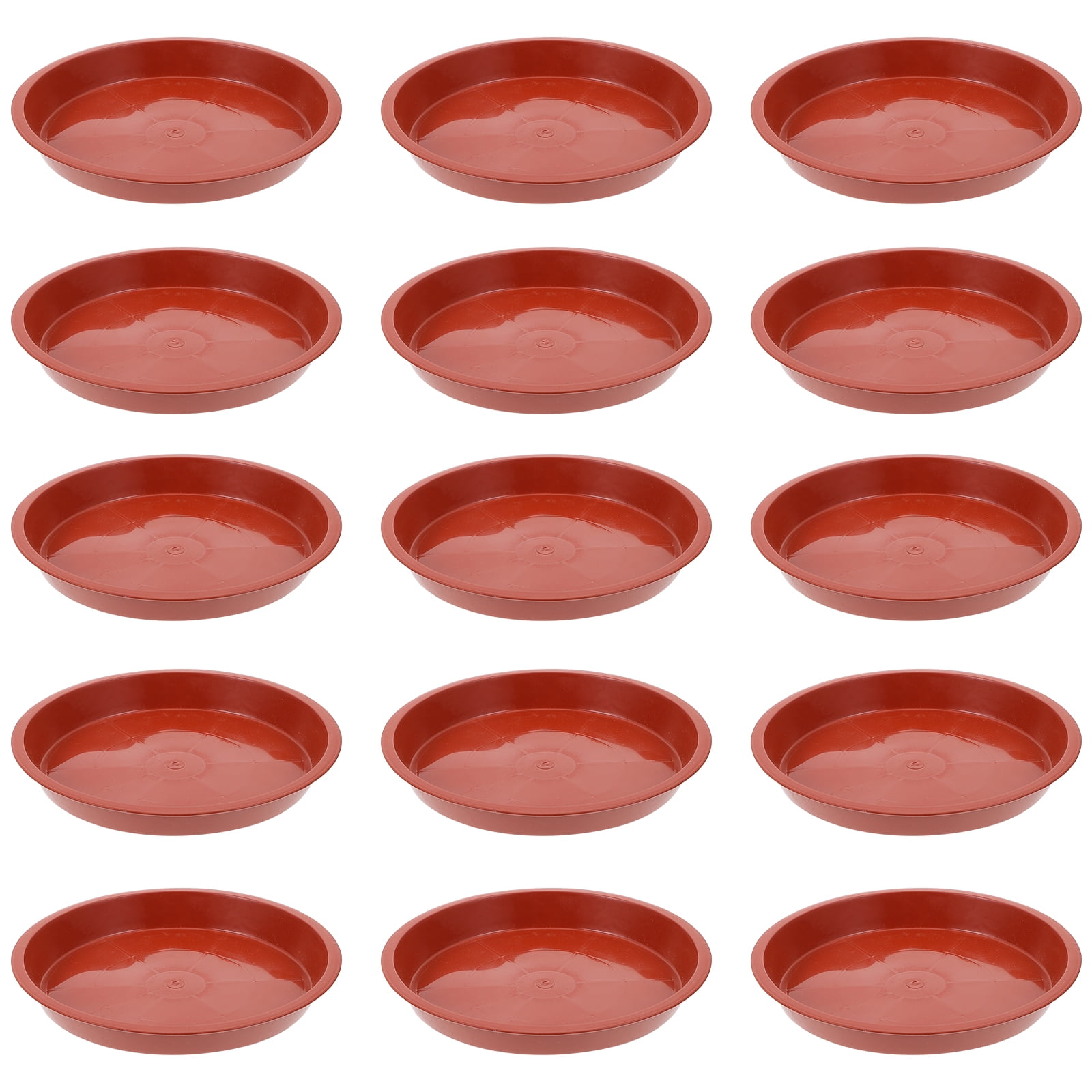 unbranded 30 Pcs Flat Side Tray Mat Round Plant Drip Trays for Pots ...