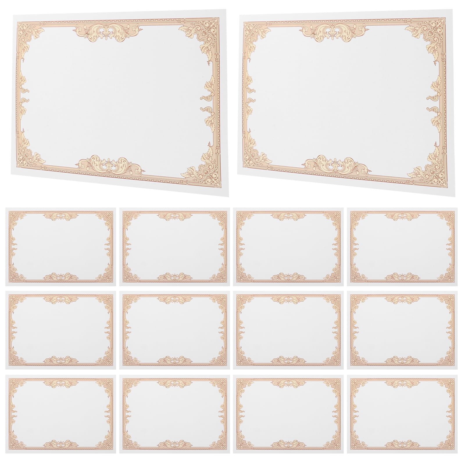 unbranded 30 Pcs Square Terminal Paper Certificate Inner Page - Walmart.com