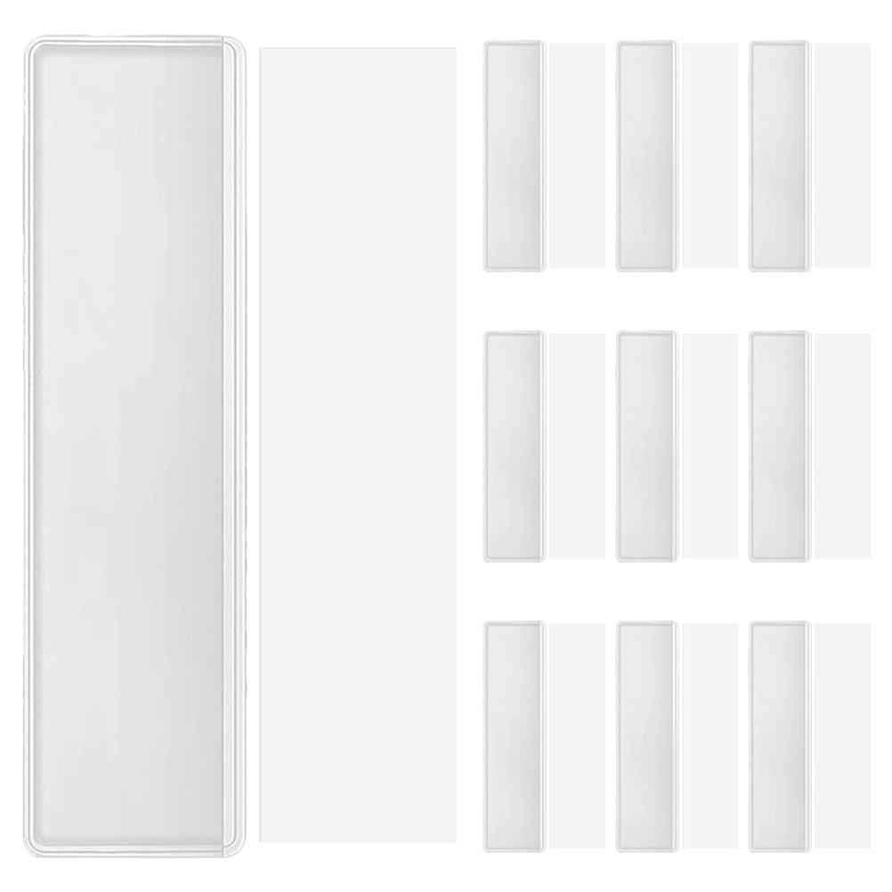unbranded 30 Set Self Adhesive Label Holders with Paper Inserts Clear ...