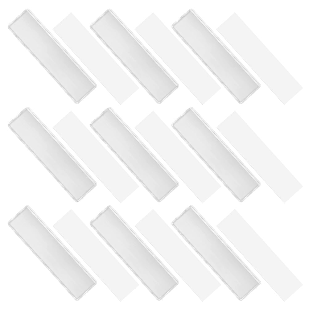 unbranded 30 Set Self Adhesive Pockets Clear Label Office Transparent ...