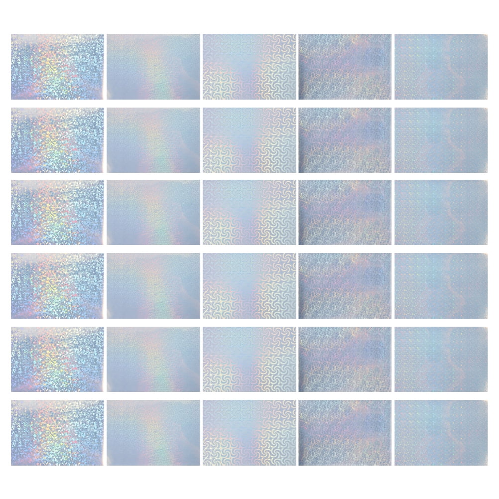 Holographic Sticker Sheets for DIY Use with Waterproof and Sun Proof ...