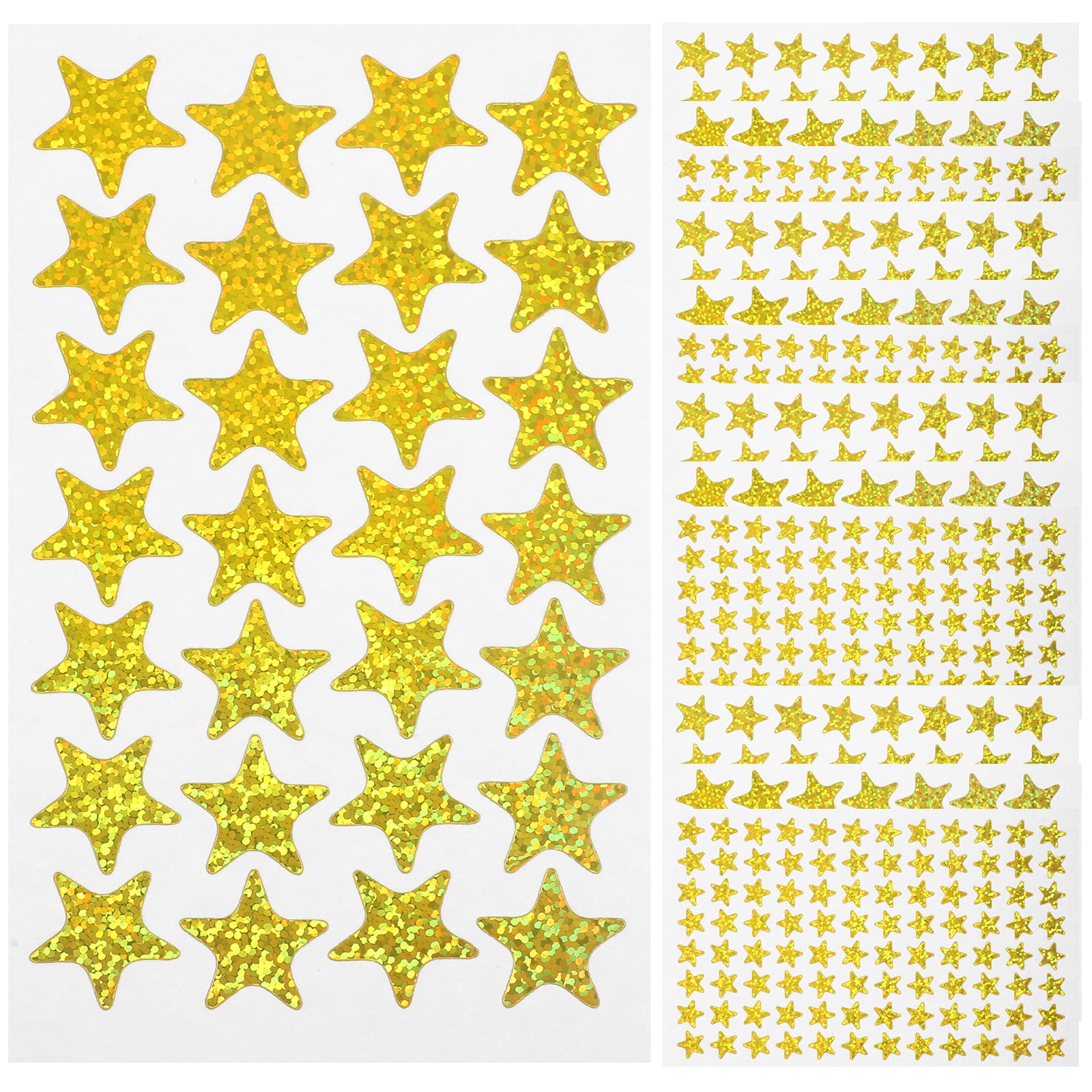 Raindrops Golden Pentagram Stickers for Parties 30 Sheets - Walmart.com