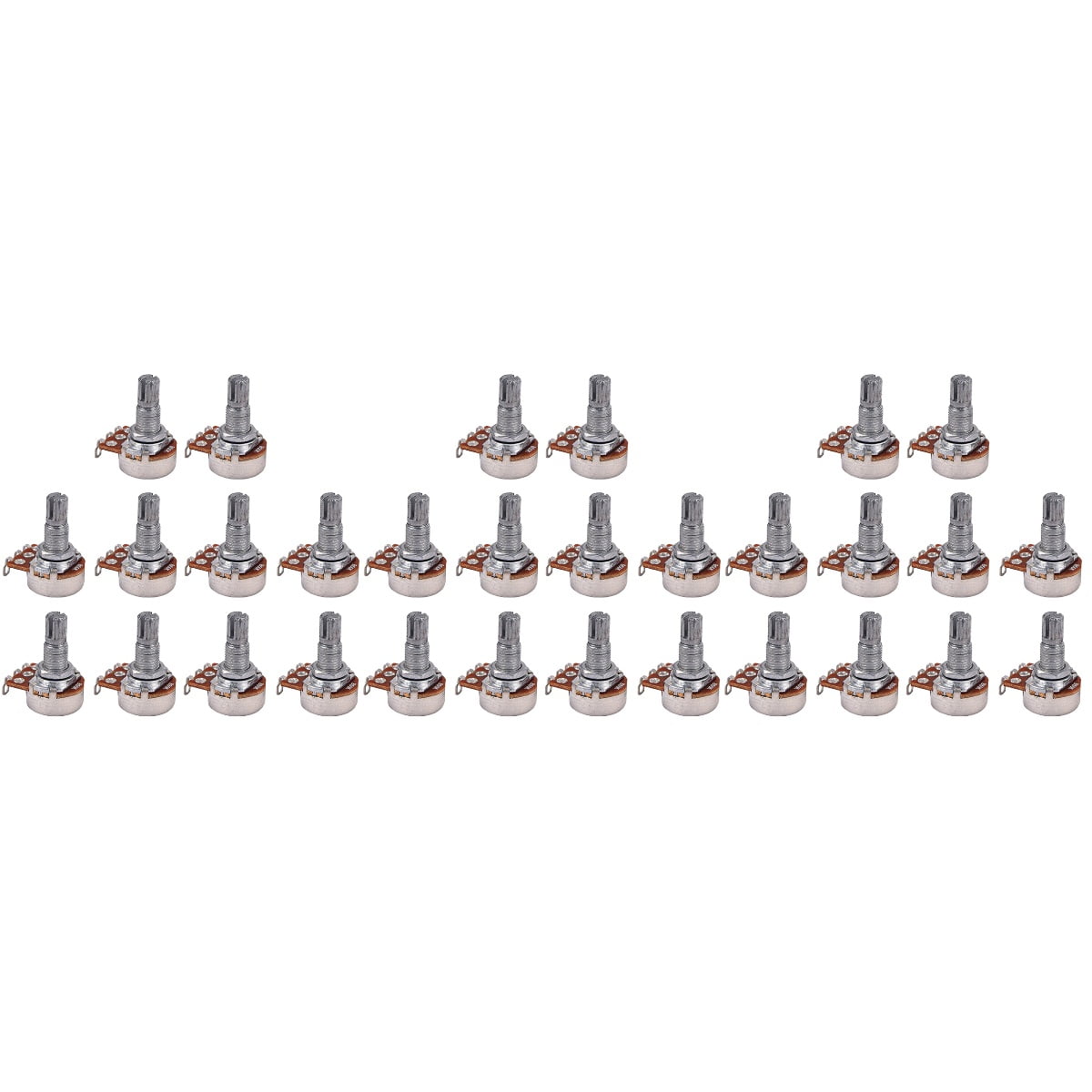 unbranded 30 pcs B50k Full Size Bass Pots Potentiometer Long Knurled ...