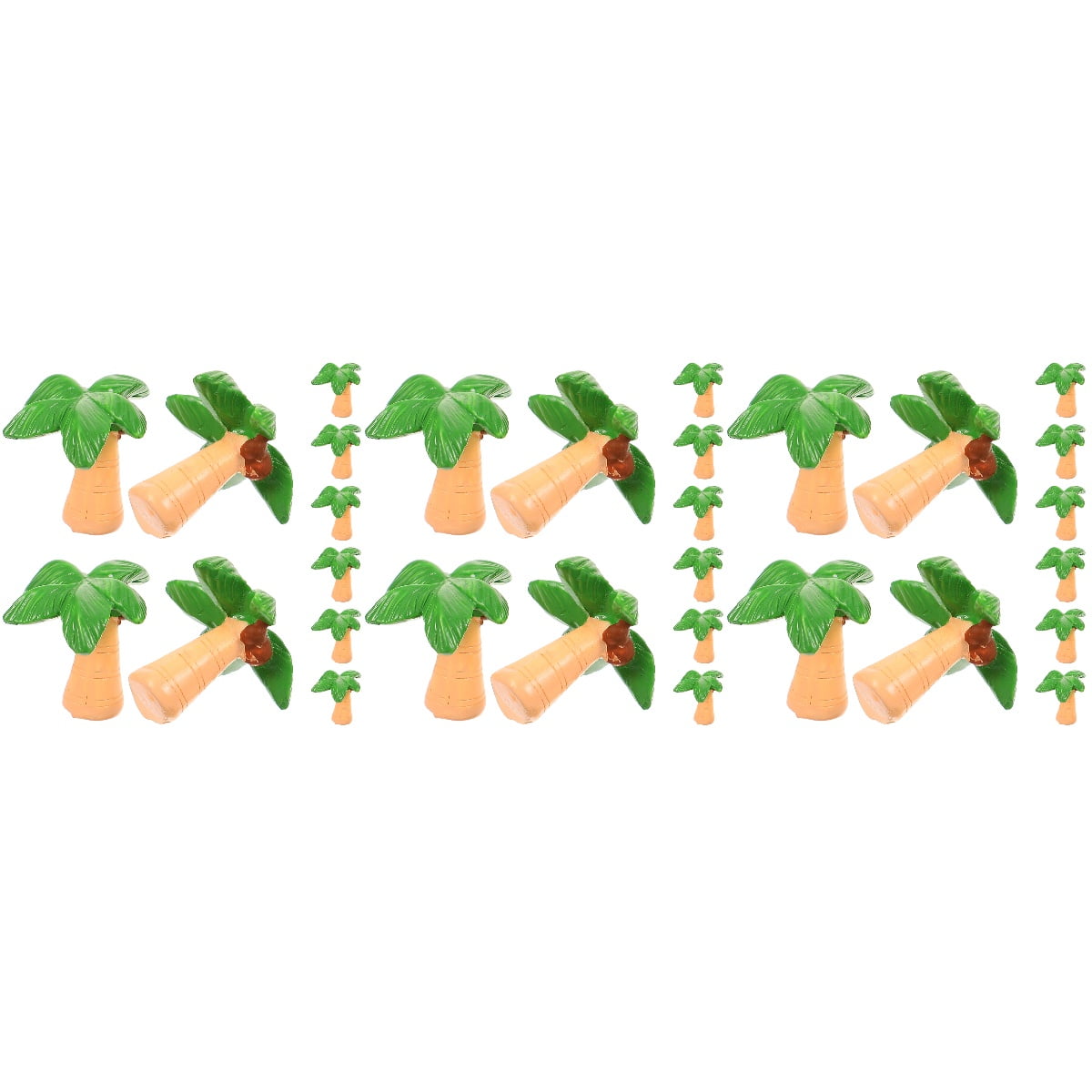 unbranded 30 pcs Mini Coconuts Tree Models Sand Table Decorations Mini ...