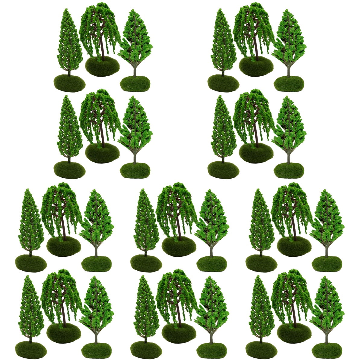 Unbranded 30 Pcs Miniature Trees Model Trees Railroad Scenery Mini Trees Model Street Trees
