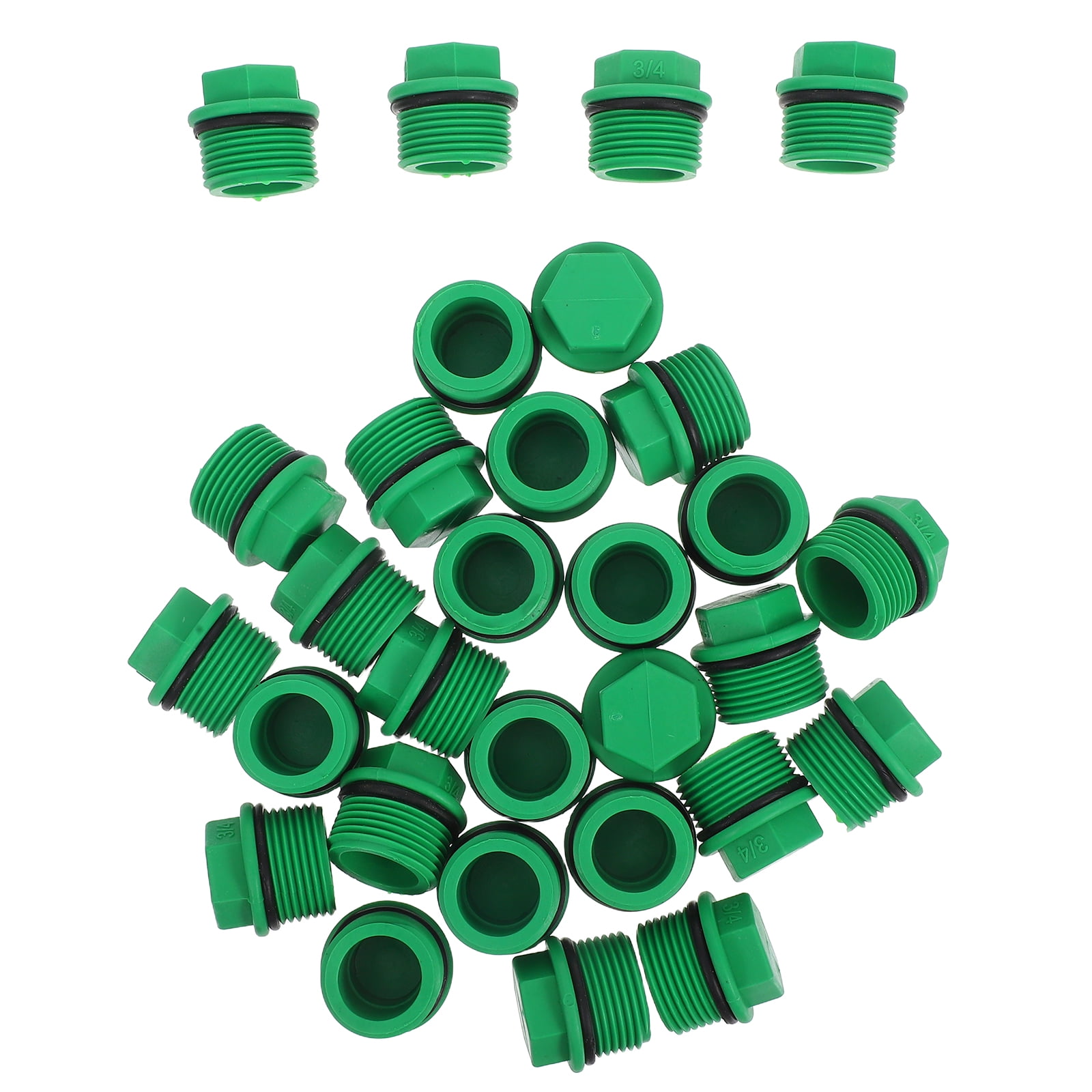 30PCS Male Threaded Pipe Plugs End Caps Fittings for Garden Irrigation ...
