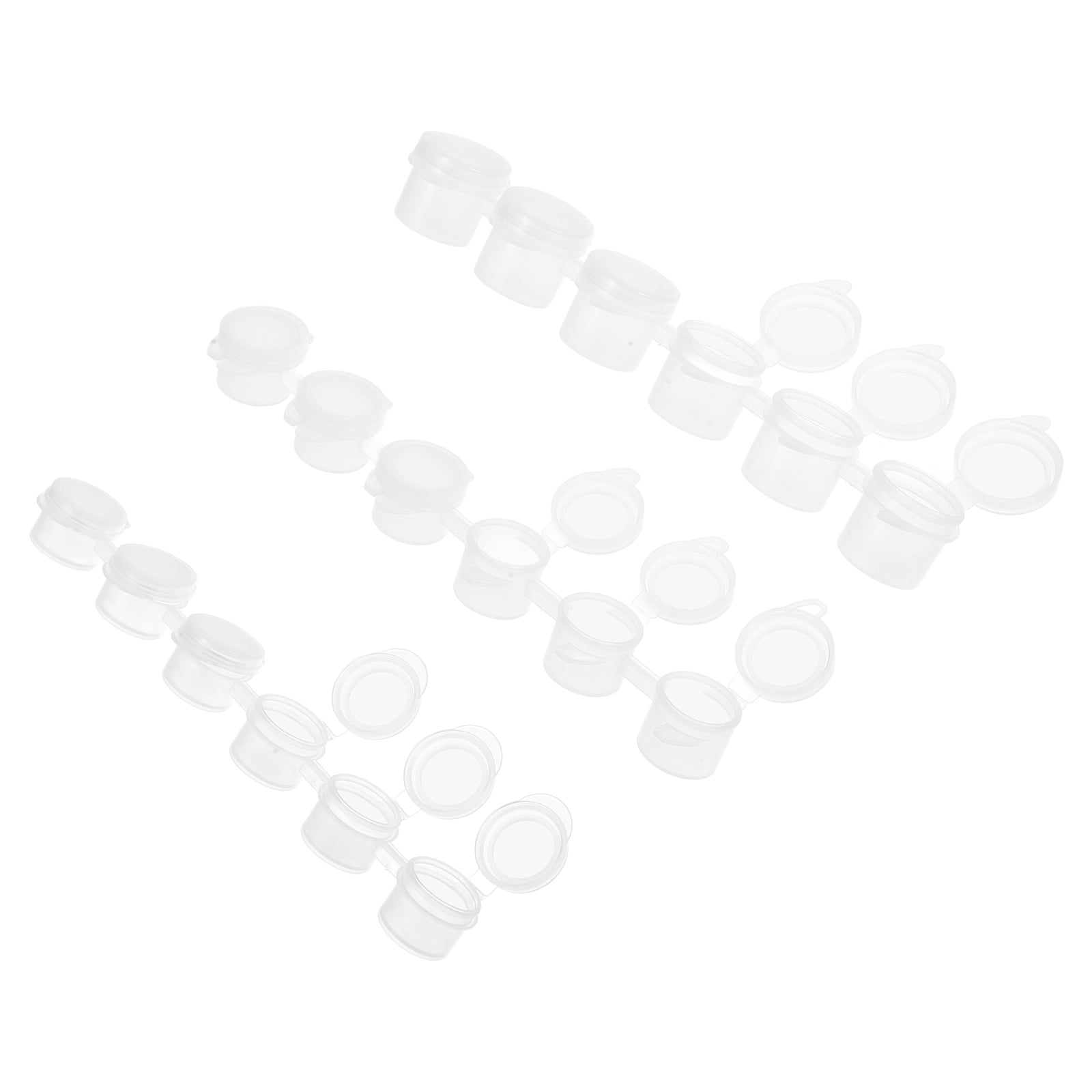 unbranded 30pcs Empty Paint Pot Plastic Mini Paint Container Strip ...
