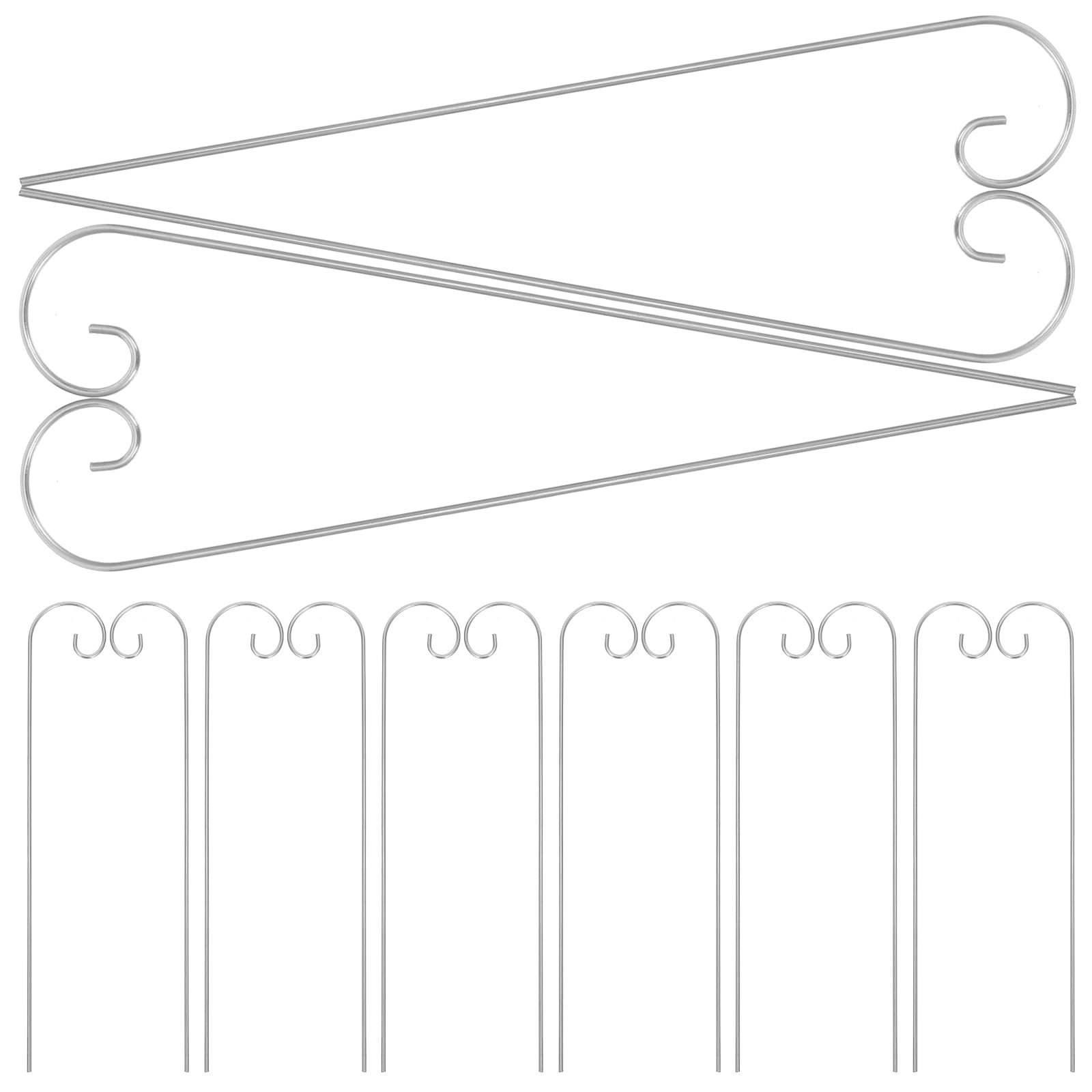 30pcs Hanging Rods For Flower Planter Plant Label Hook Pole Hanging ...