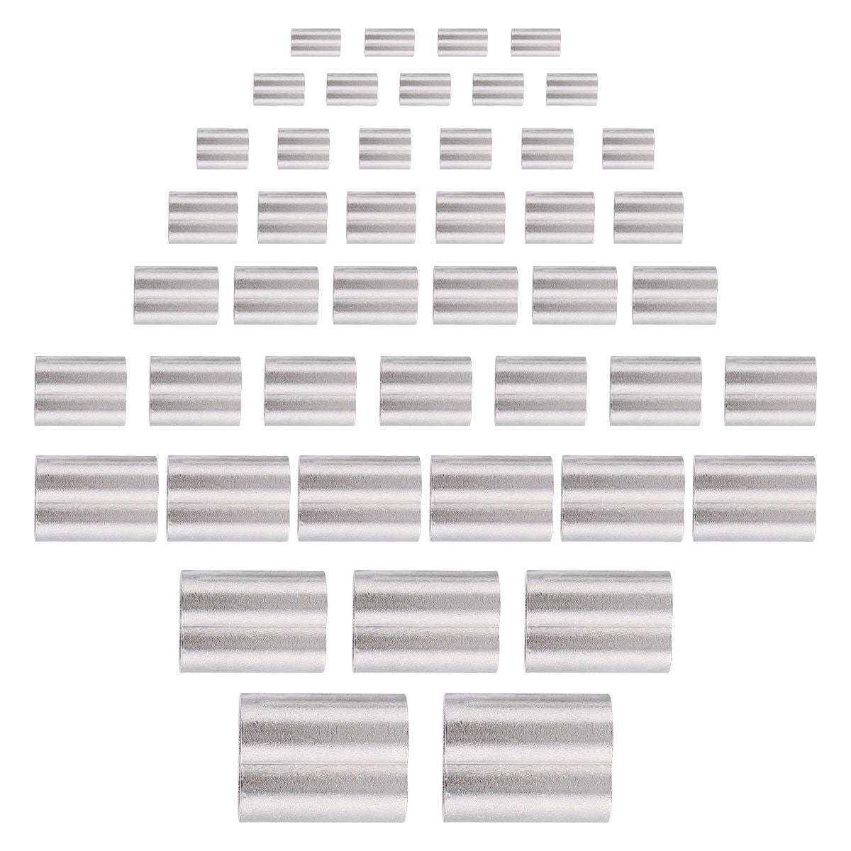 unbranded 320 Pcs Clamp Steel Wire Rope Cable Clip Wire Rope Aluminum ...