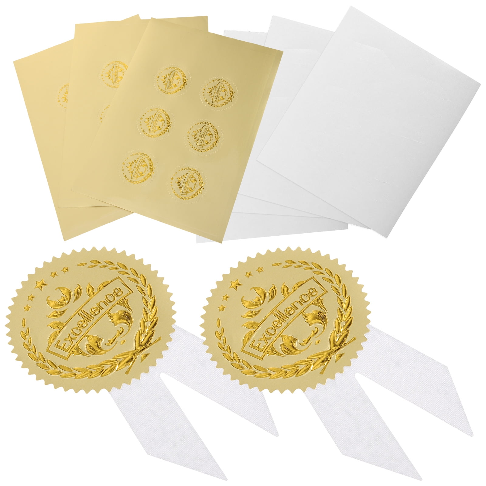 36 Set of Medals Stickers for Sports Event Universal Medal Awards ...