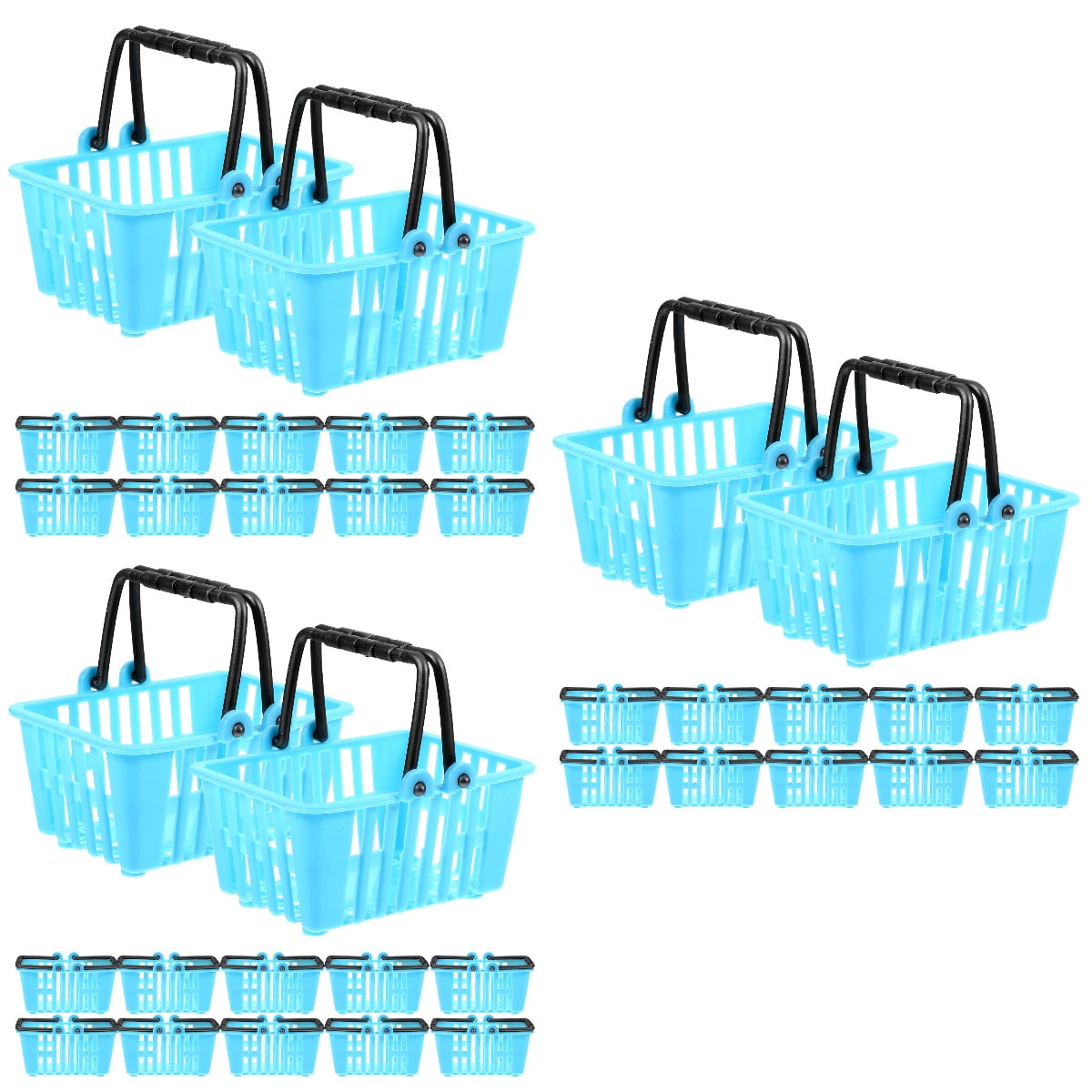unbranded 36 pcs Kids Shopping Basket Toys Small Grocery Basket Models ...