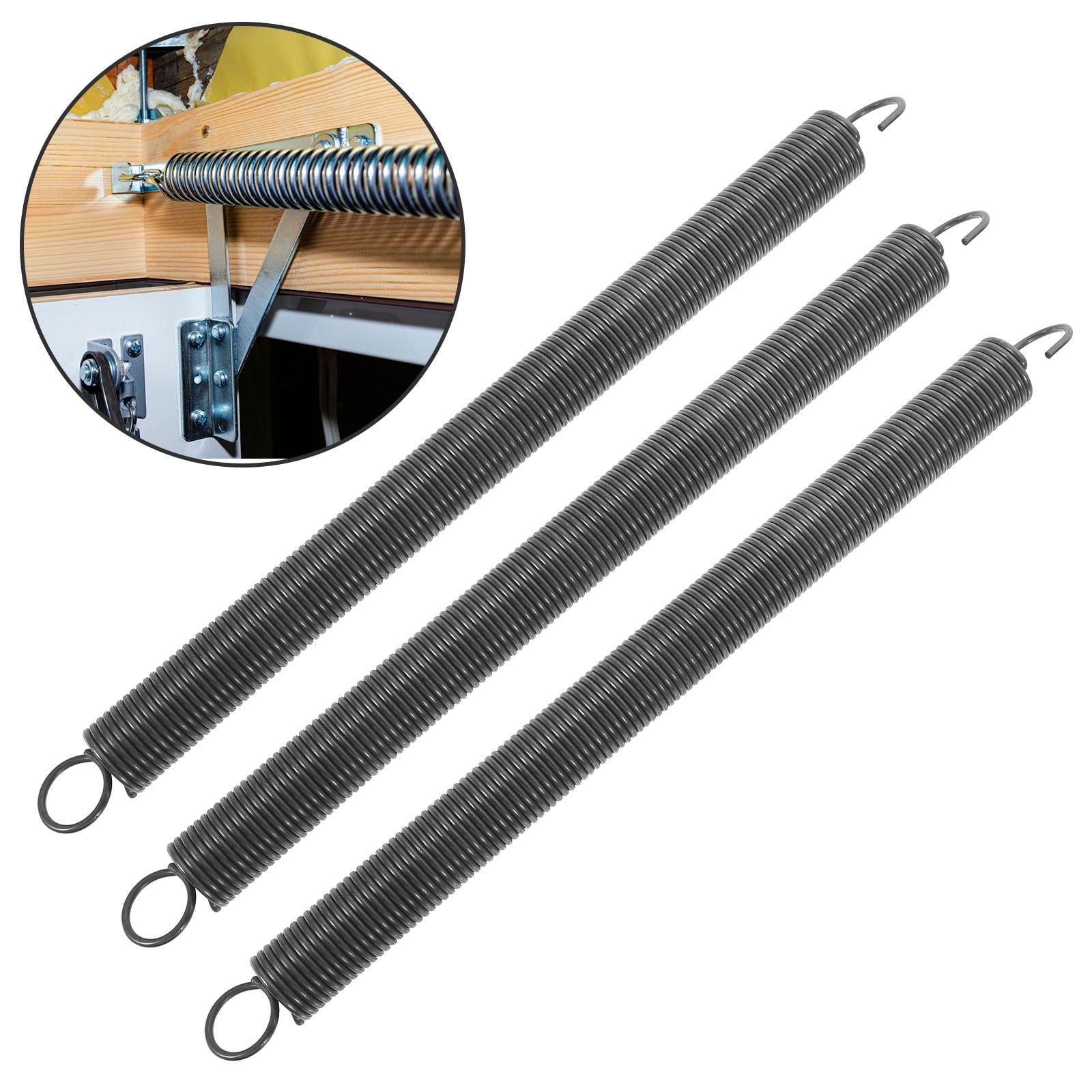 TABLZONE Steel Attic Ladder Spring Replacement for Attic Stairs, 3 ...