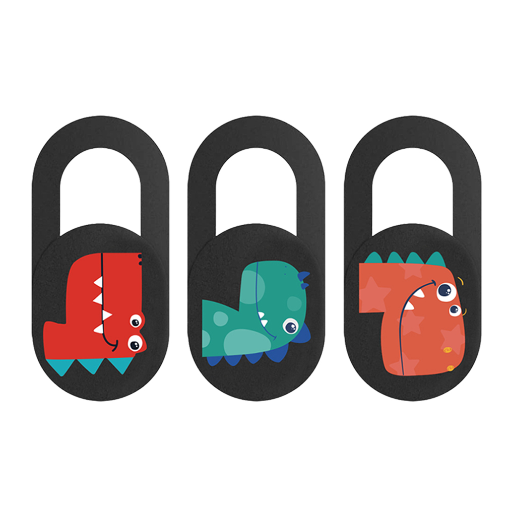 unbranded 3Pcs Laptop Camera Cover Slide Dinosaur Pattern Webcam ...