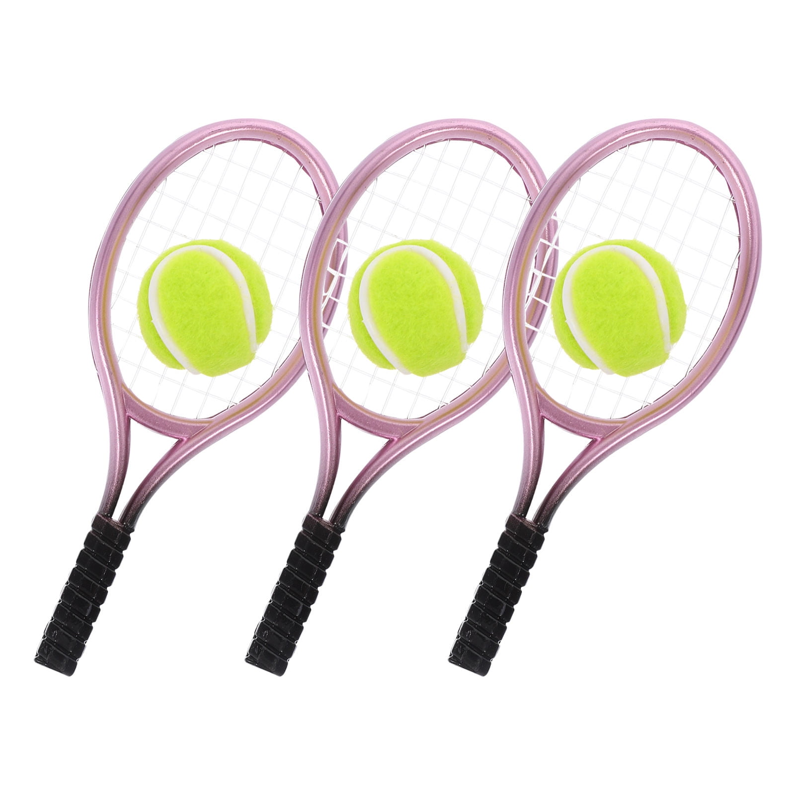 UPOUART Tennis Racket Model Mini Tennis Racket Plastic 3Sets Assorted ...
