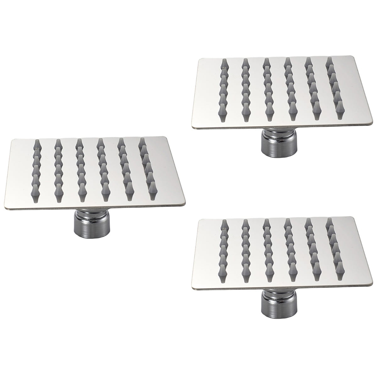 unbranded 3pcs 4 inch Stainless Steel Ultra-thin Waterfall Shower Heads ...