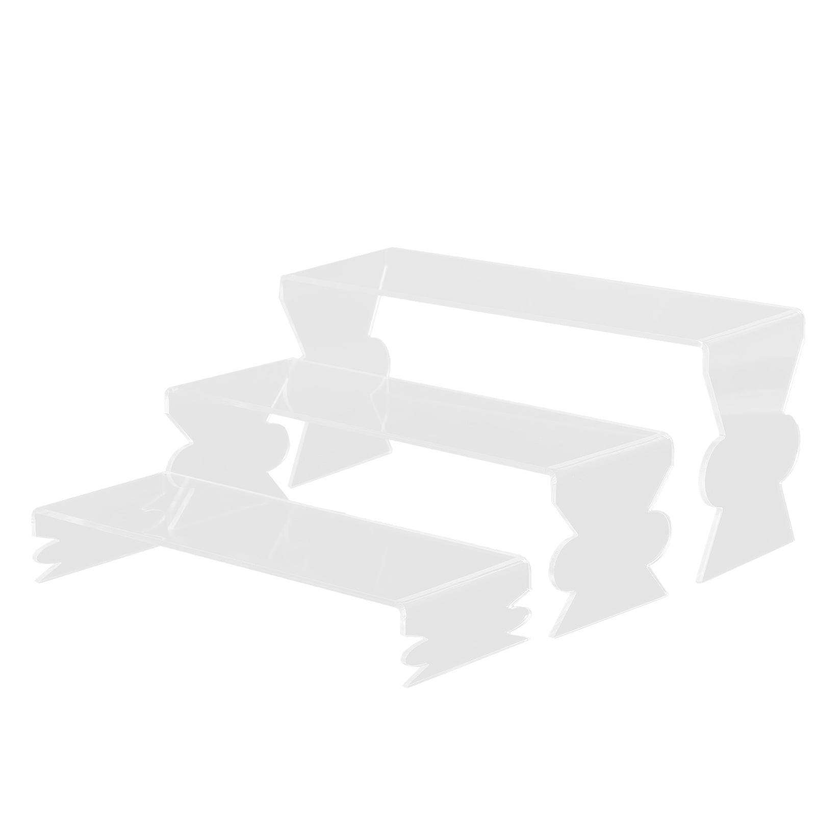 unbranded 3pcs Acrylic Display Stand Cupcake Rack Doll Display Rack ...