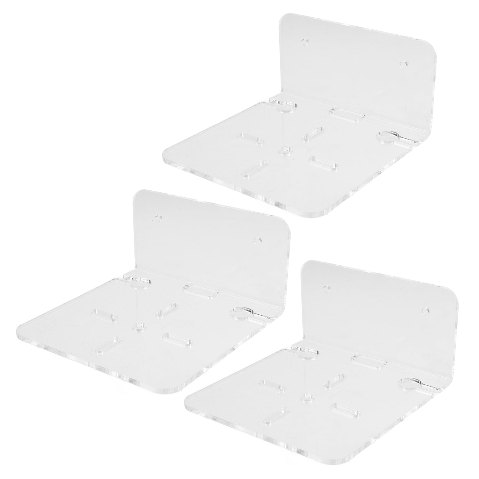 unbranded 3pcs Acrylic Floating Shelves Security Cameras Shelf Speakers ...