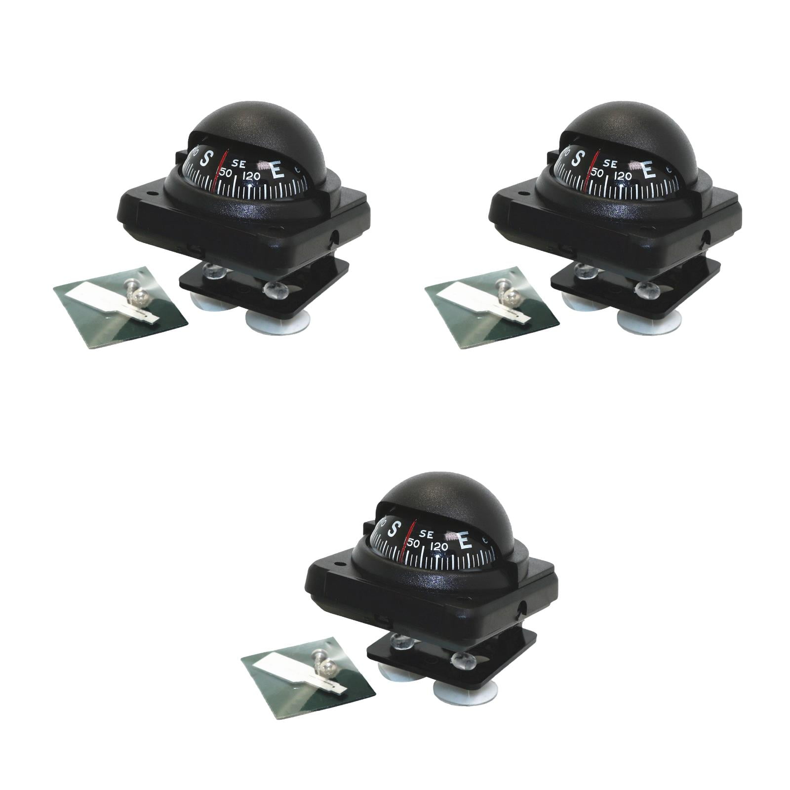 unbranded 3pcs Adjustable Car Compass Navigation Car Dashboard Compass ...