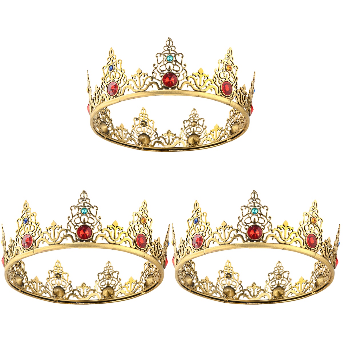 unbranded 3pcs Birthday King Crown for Men Decorative Birthday Crown ...