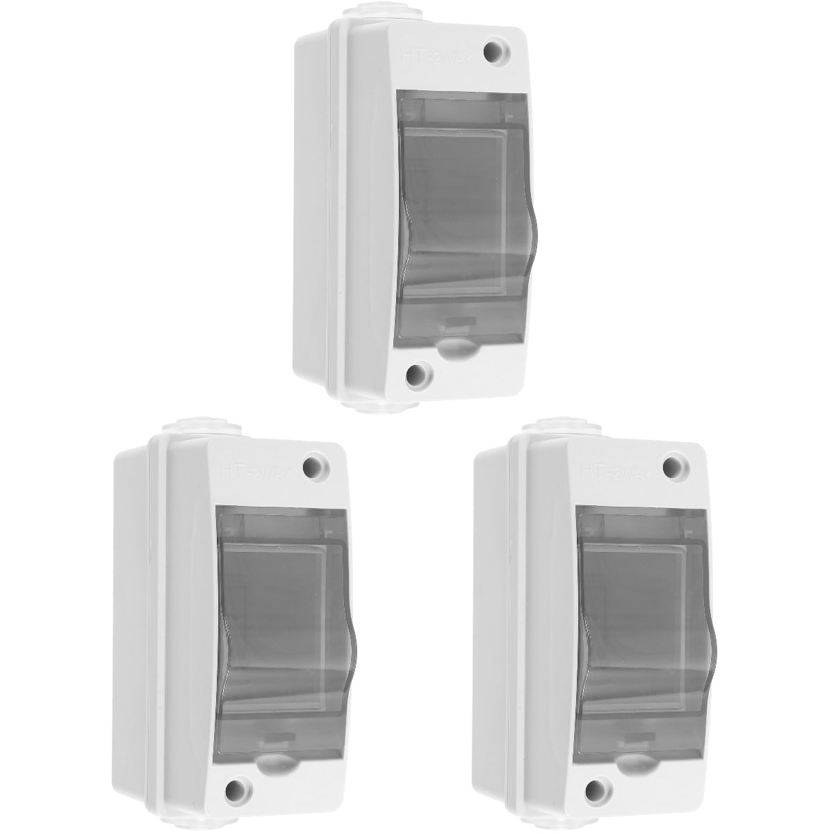 unbranded 3pcs Circuit Breaker Distribution Box Plastic Circuit ...