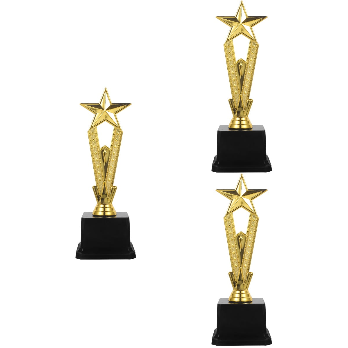 3pcs Competition Trophy Plastic Trophy Model Party Trophy Ceremony ...