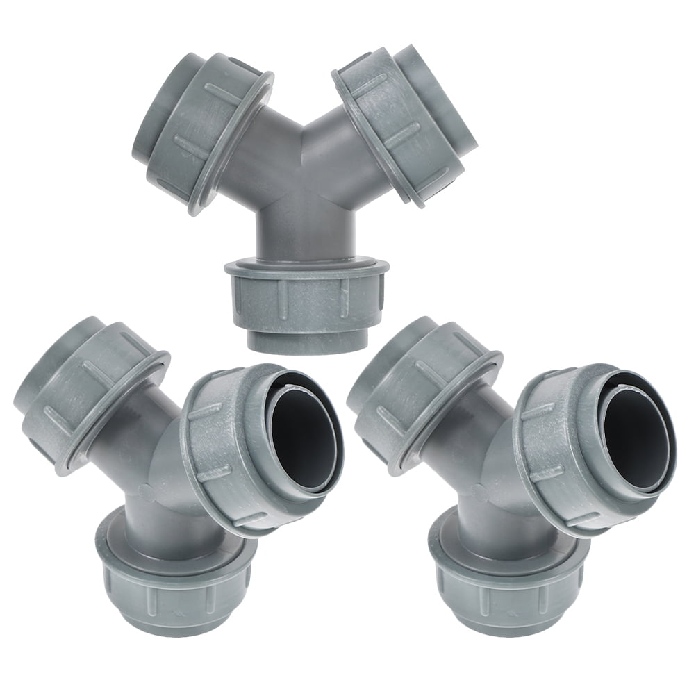 unbranded 3pcs Draining Hose Connector Y Shaped Splitter Hose Connector ...