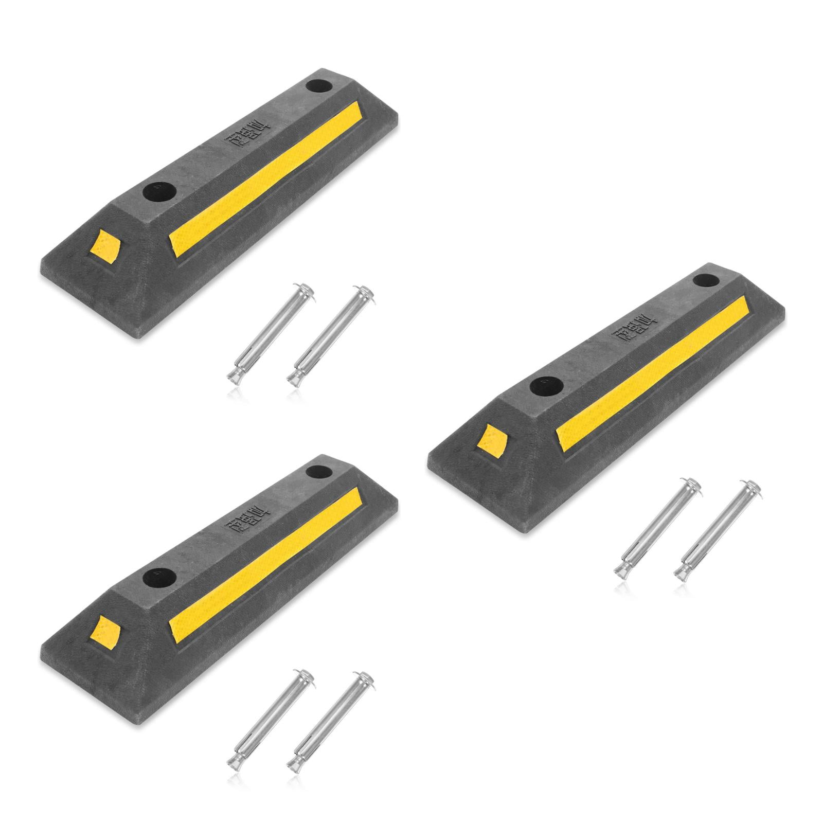unbranded 3pcs Parking Stopper For Garage Rubber Reinforced Garage ...
