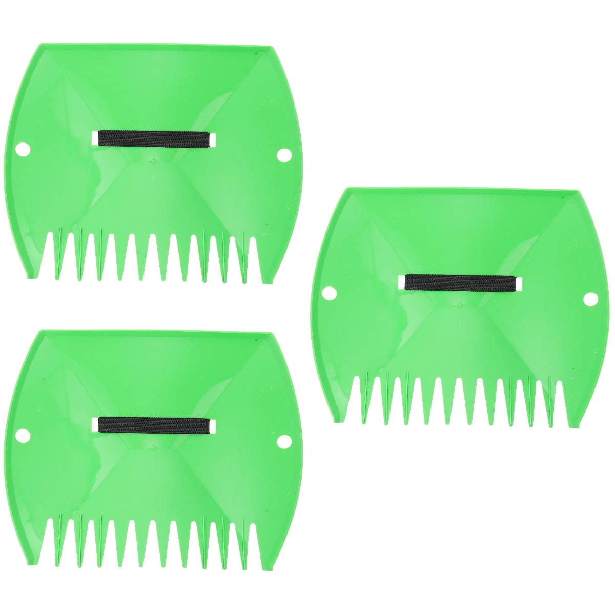 unbranded 3pcs Plastic Leaves Cleaning Rake Eco-friendly Gardening ...