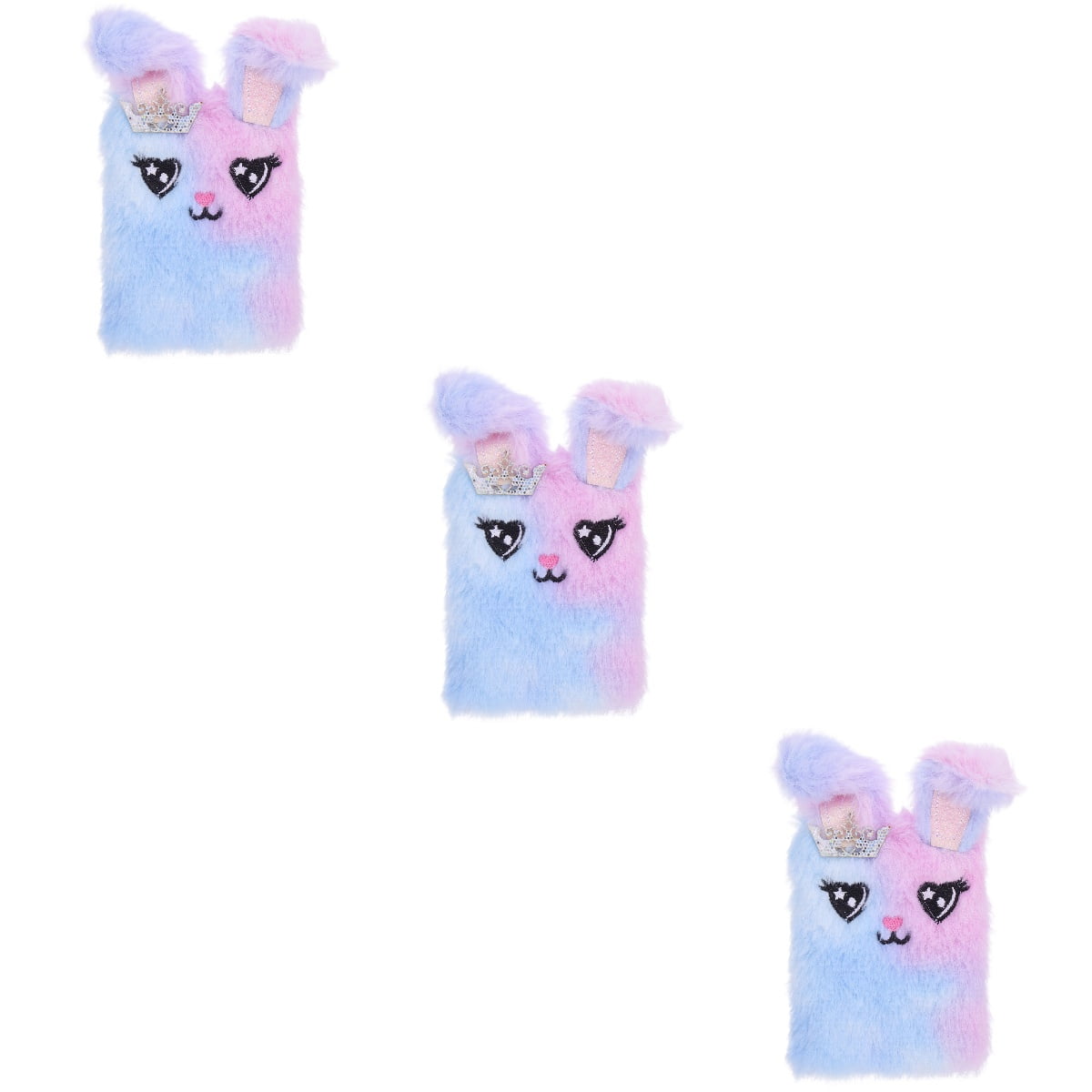 unbranded 3pcs Plush Diary Book Fluffy Notebook Daily Use Notebook ...