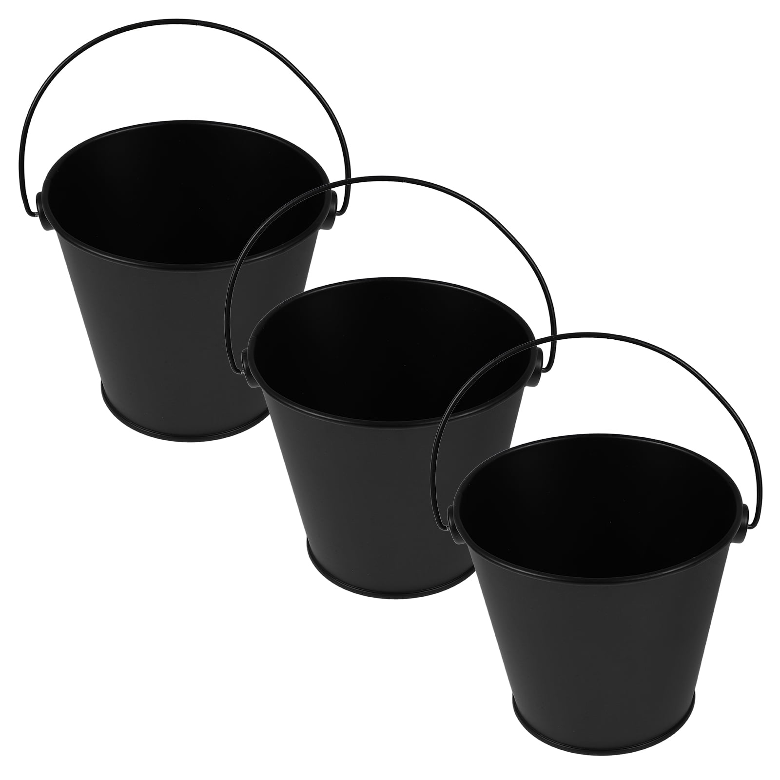 unbranded 3pcs Tinplate Grease Bucket Barbecue Oil Bucket Convenient ...