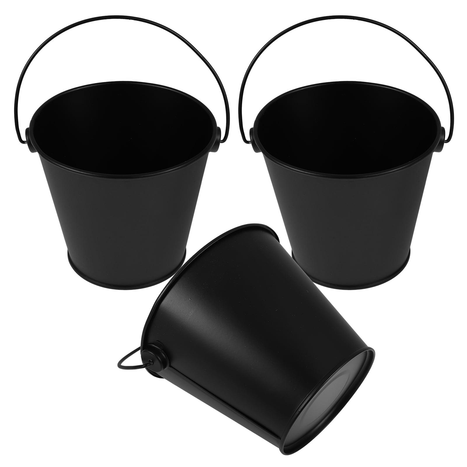 unbranded 3pcs Tinplate Grease Bucket Barbecue Oil Bucket Convenient ...