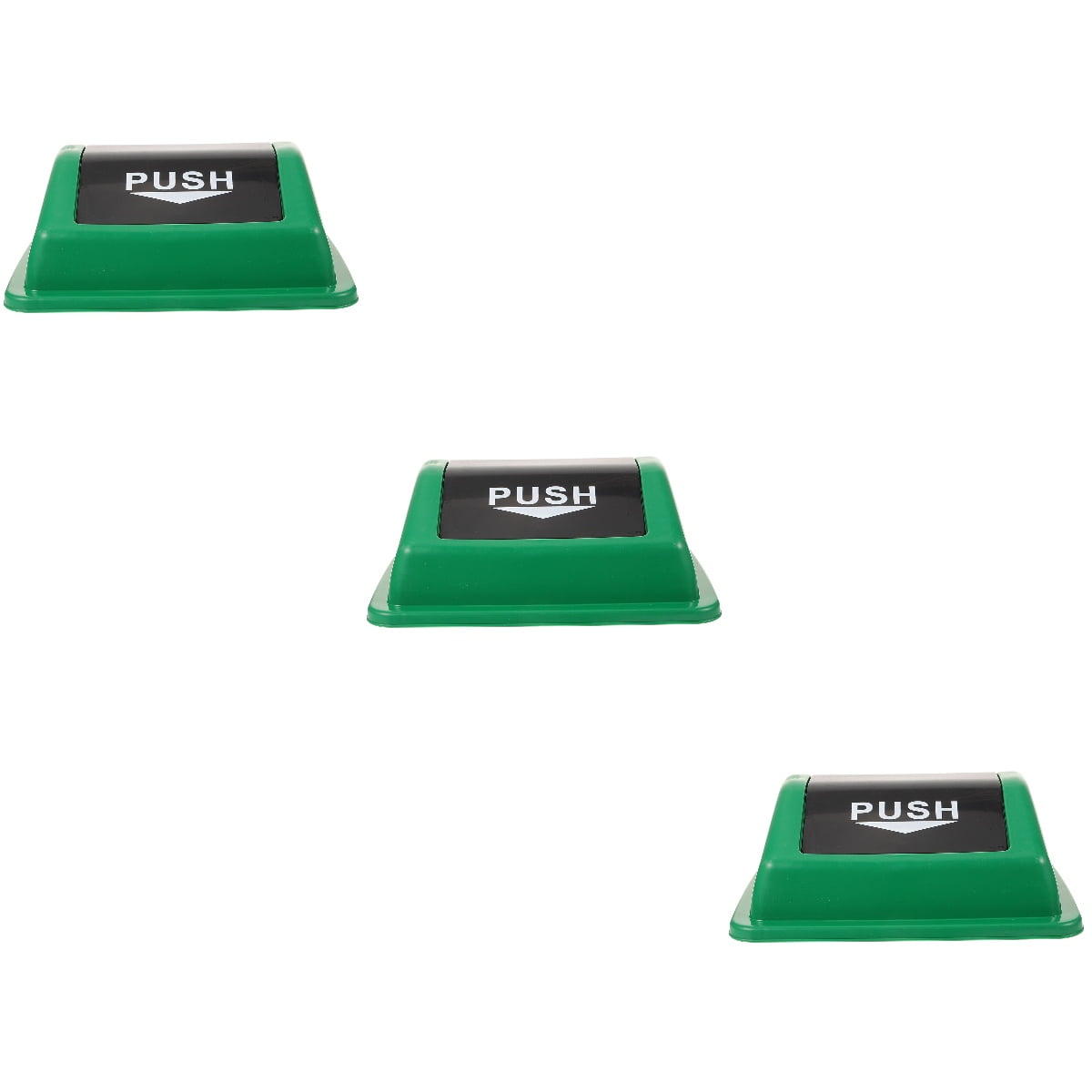 unbranded 3pcs Trash Can Lid Cover Outdoor Waste Bin Lid Portable Waste ...