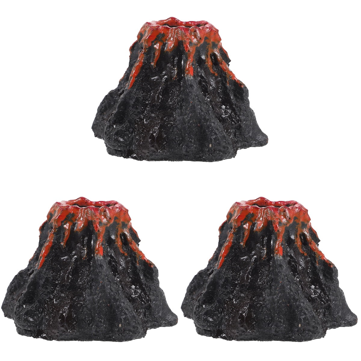 unbranded 3pcs Volcano Statue Decor Garden Volcano Decor Miniature ...