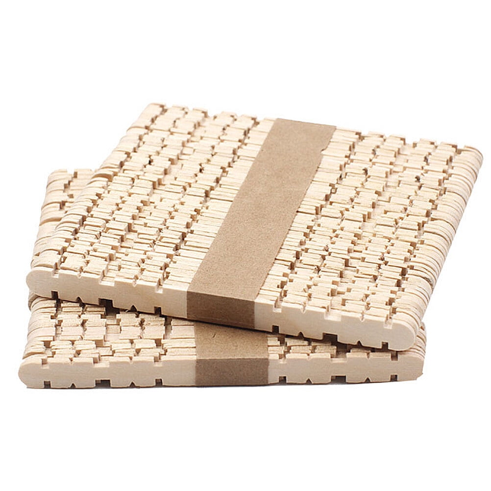 unbranded 4 Bag Creative Designs Natural Wood Insert Craft Sticks ...