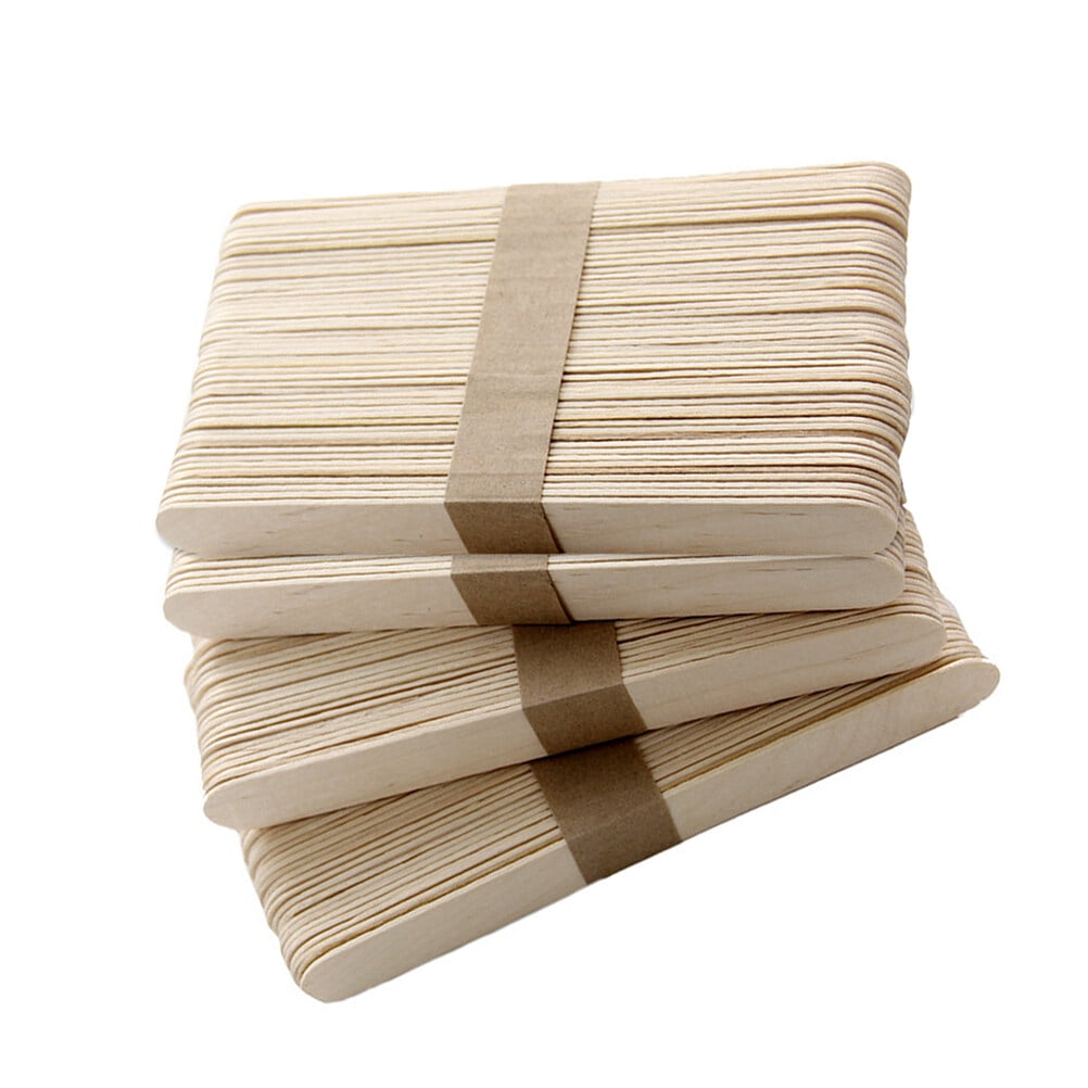 unbranded 4 Bag Smooth Popsicle Stick Kids Wood Insert Craft Sticks ...
