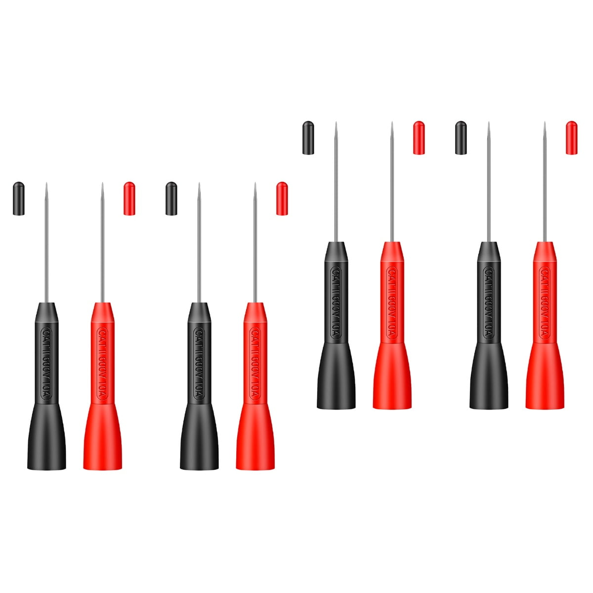 unbranded 4 Pairs Back Probe Kit Multimeter Detection Probe Insulation ...