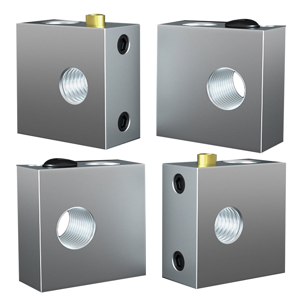 unbranded 4 Pcs 3d Printer Heater Block Heating Plus Blocks Steel ...